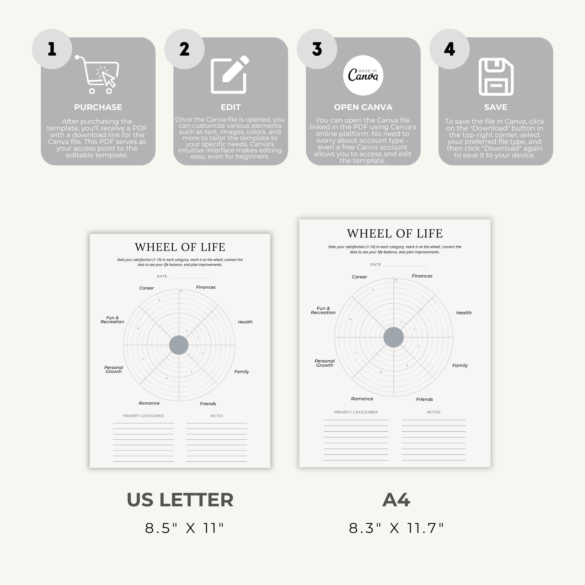 Wheel of Life | Life Coaching Worksheets | Coaching Templates ...