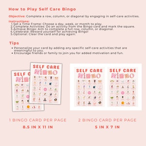 Self Care Bingo | Therapy Game | Self Care Printable | Mental Health ...