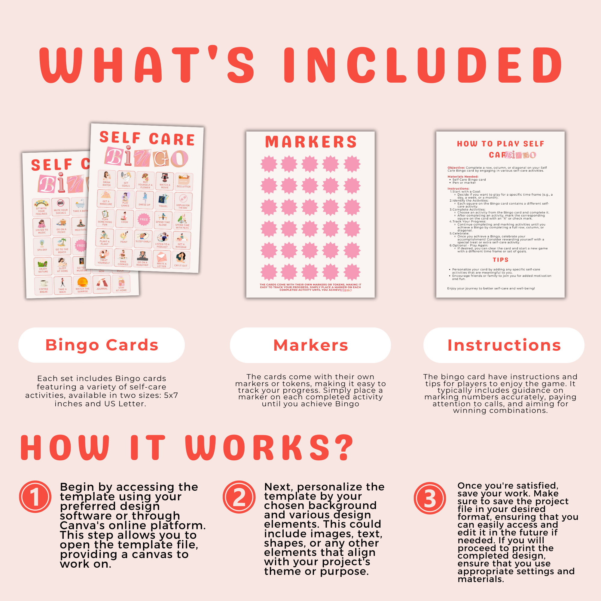 Self Care Bingo | Therapy Game | Self Care Printable | Mental Health ...
