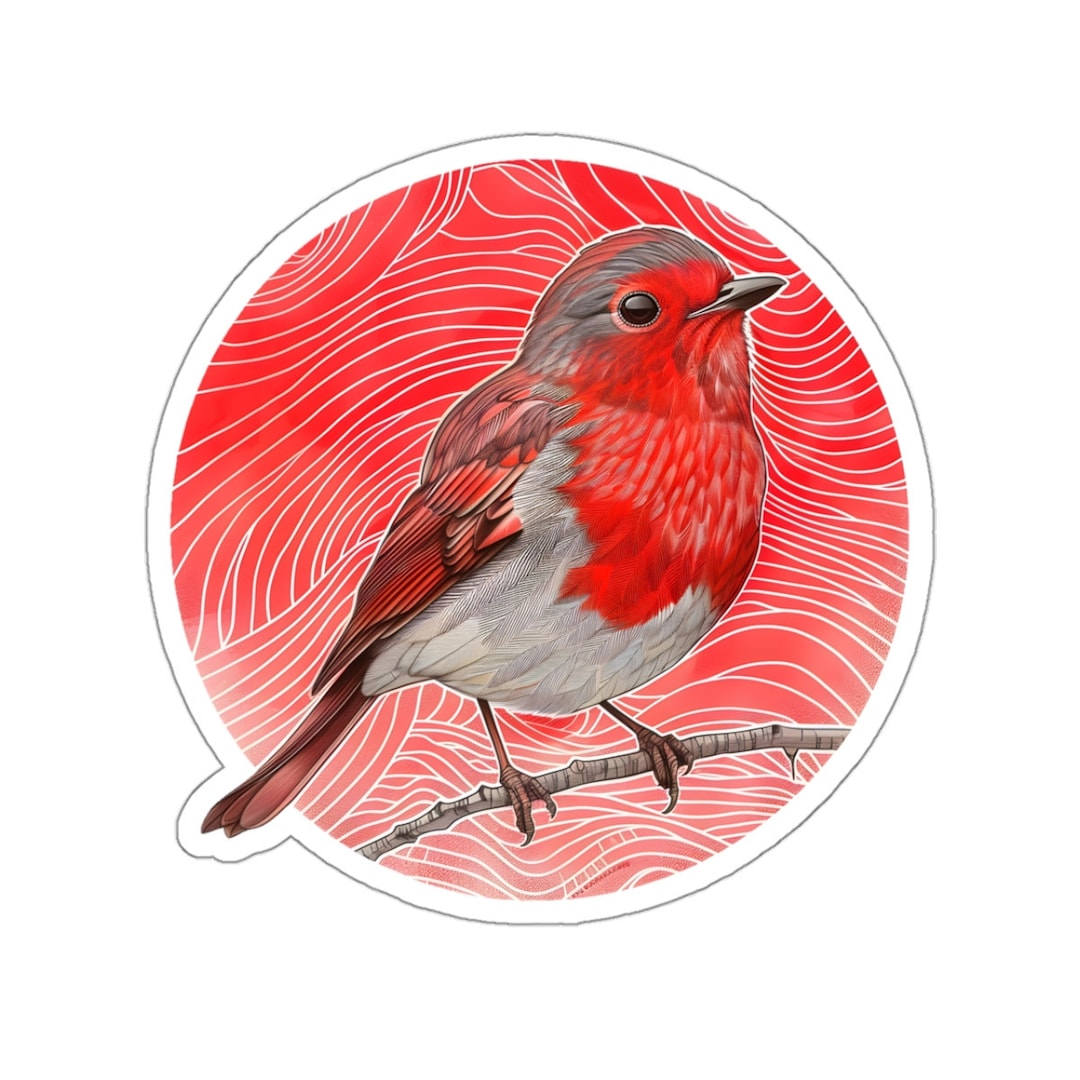 Red Robin, Robin Sticker, Stickers, Gift Stickers, Girly Stickers ...