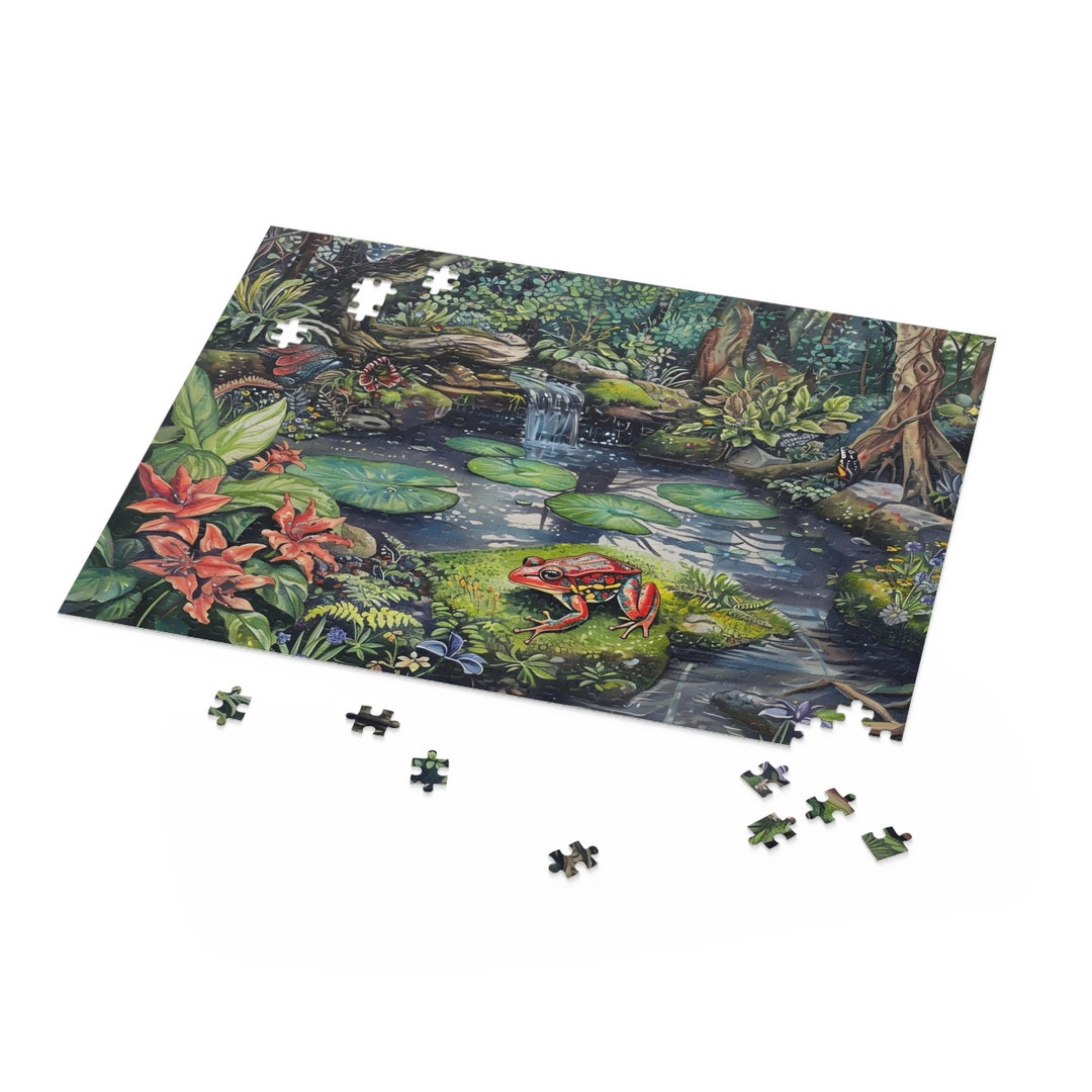 Frog Sanctuary, Jigsaw Puzzle 500, Jigsaw Puzzle, Art Jigsaw Puzzle ...
