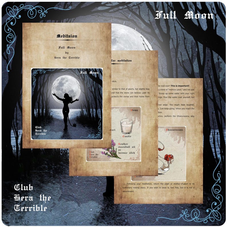 Full Moon Meditation Script, PDF, Printable - Etsy