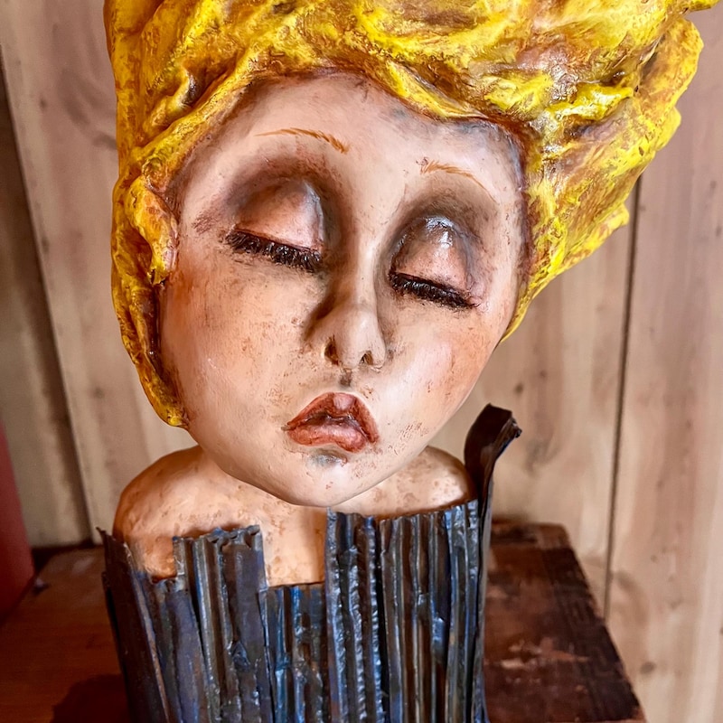 Paper Mache Bust Sculpture - Etsy