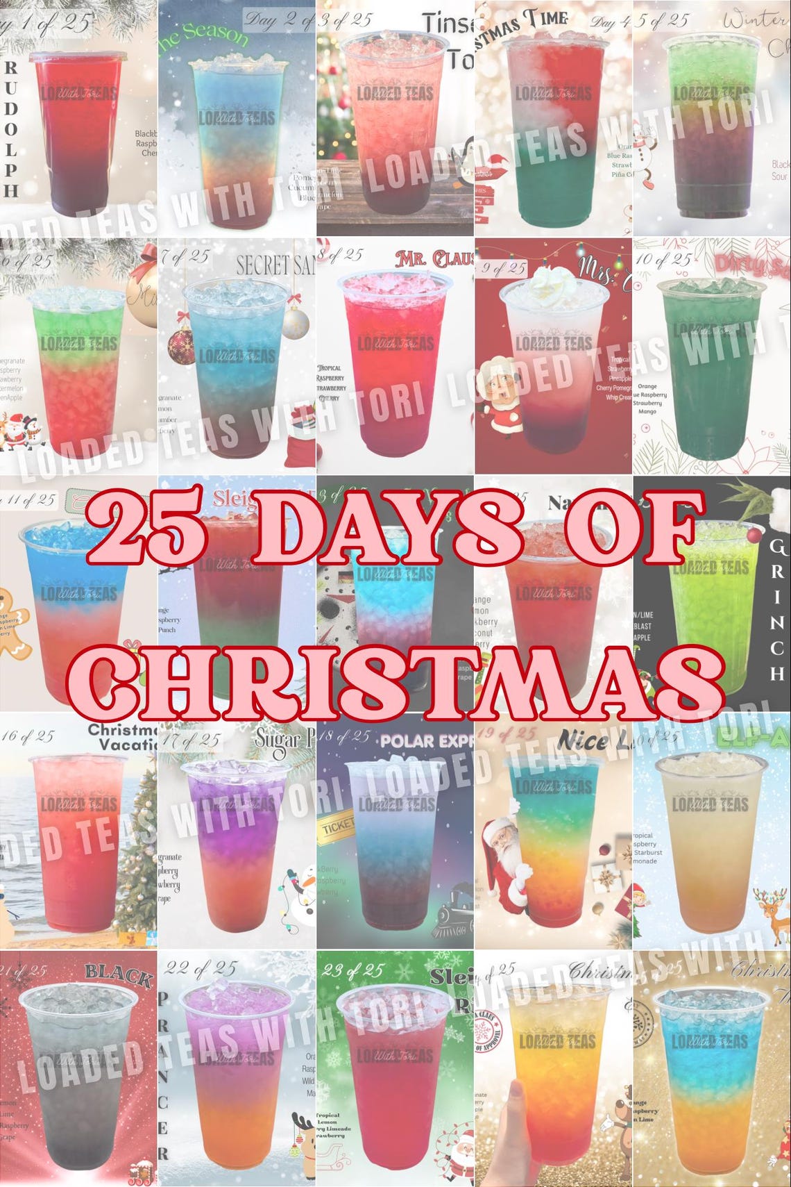 25 Days of Christmas Tea RECIPES ONLY - Etsy