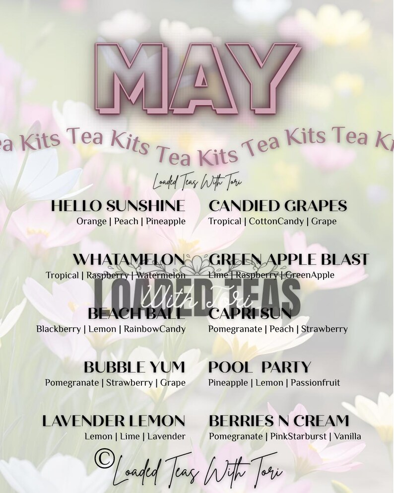 September Tea MENU & Digital Posts - Etsy