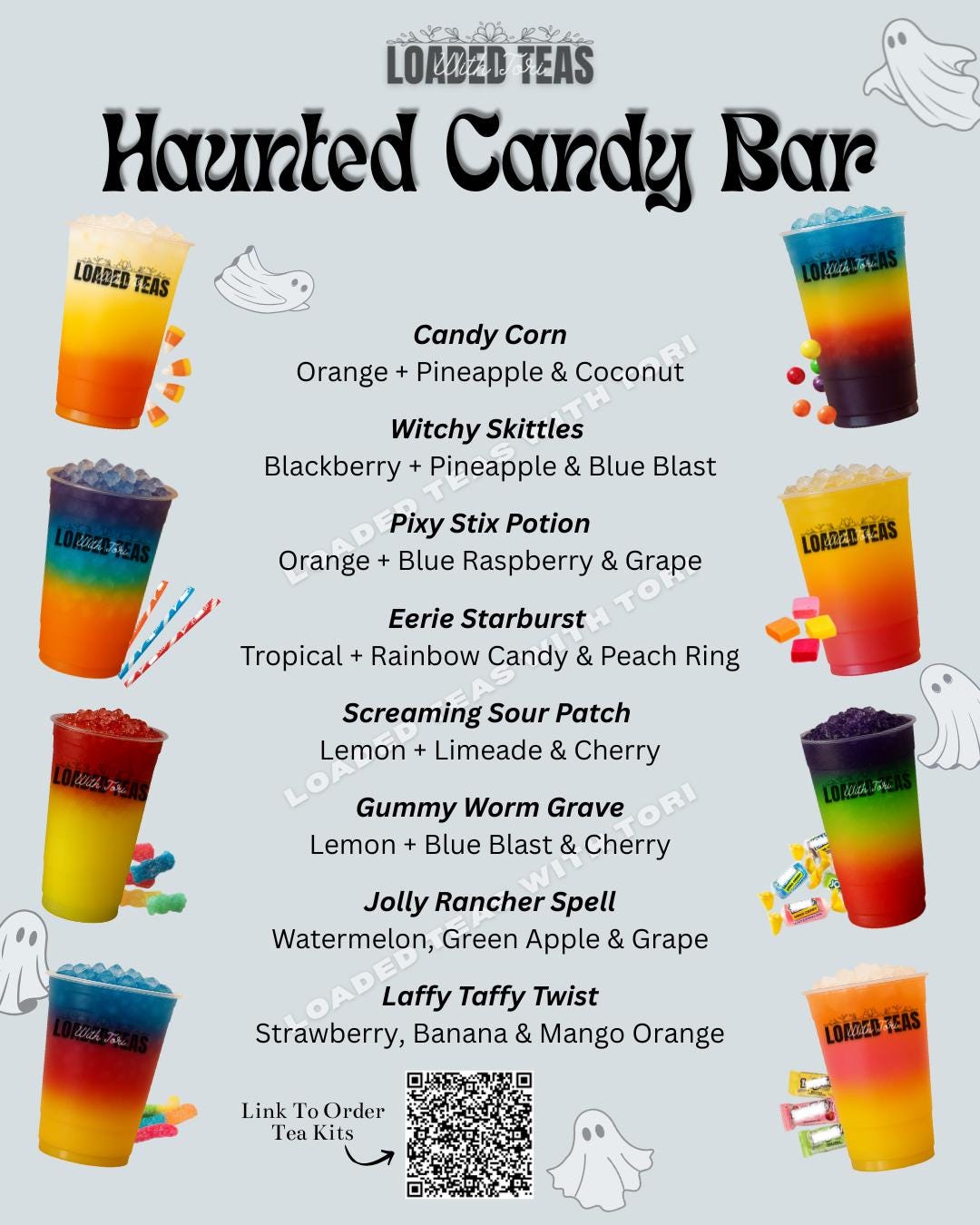 Haunted Candy Bar Teamenu With Recipes - Etsy