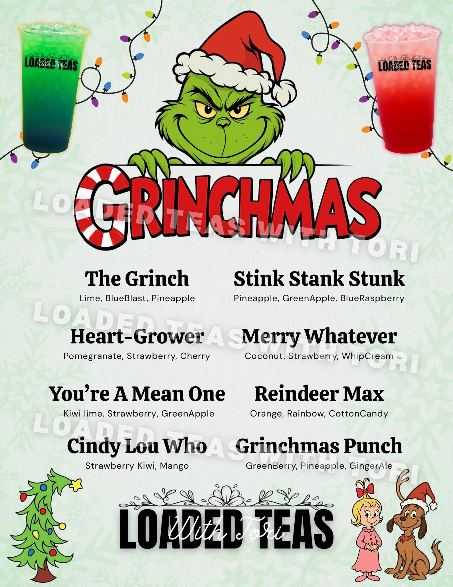Grinchmas Tea RECIPES ONLY - Etsy
