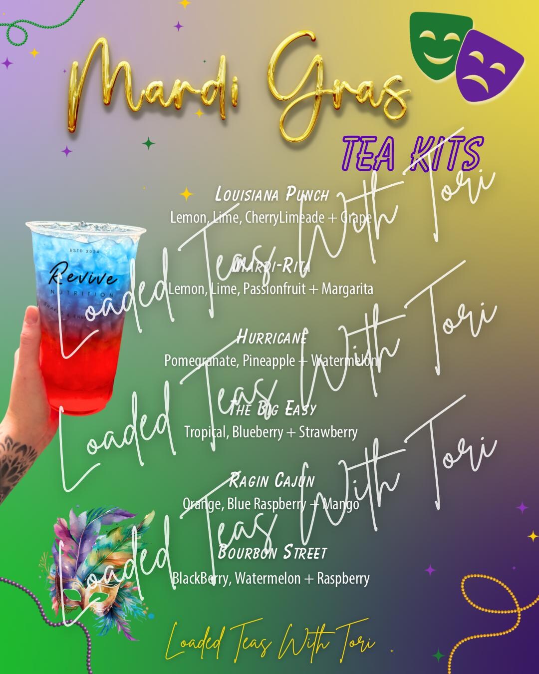 Mardi Gras Tea MENU ONLY - Etsy
