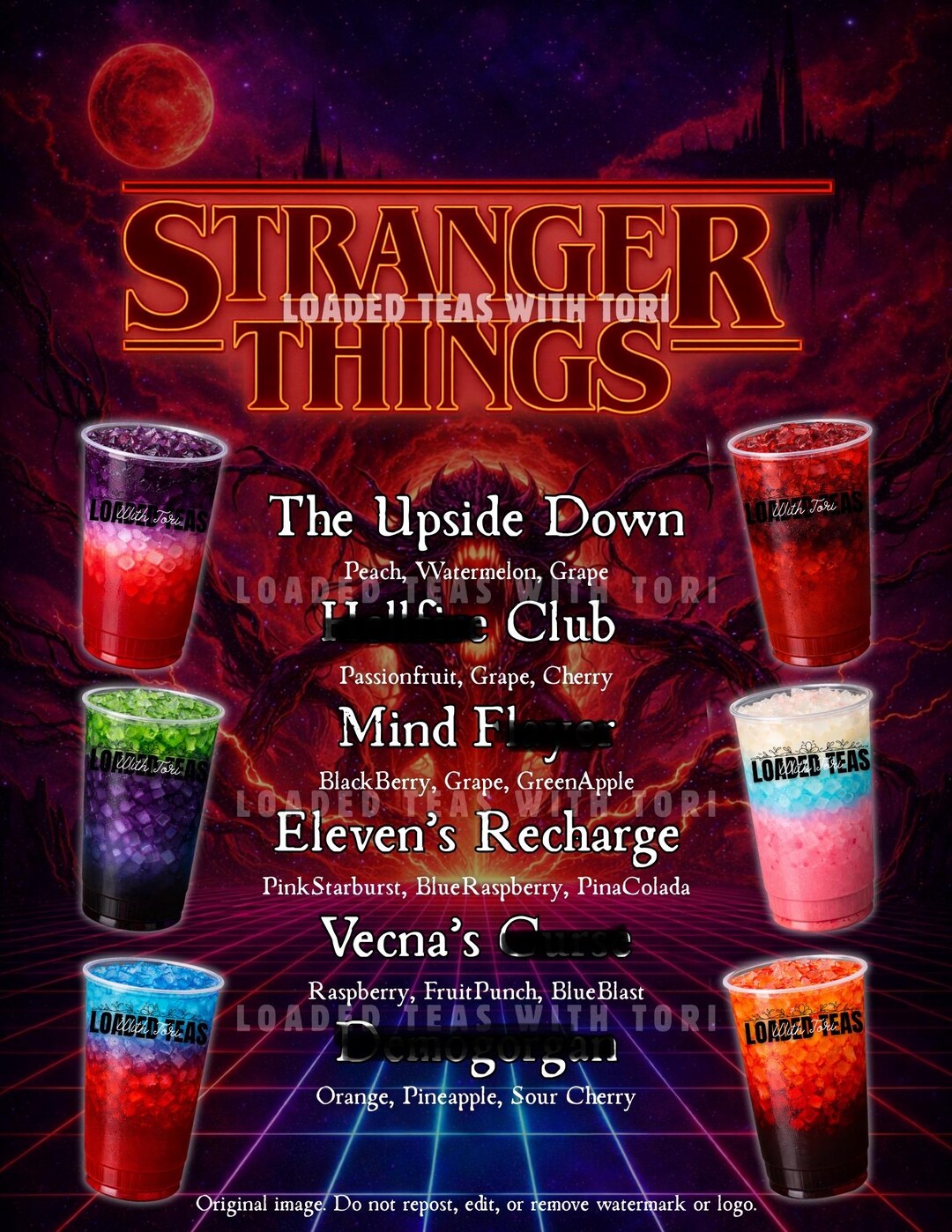 Buy Stranger Things Tea Menu With Recipes Online in India - Etsy