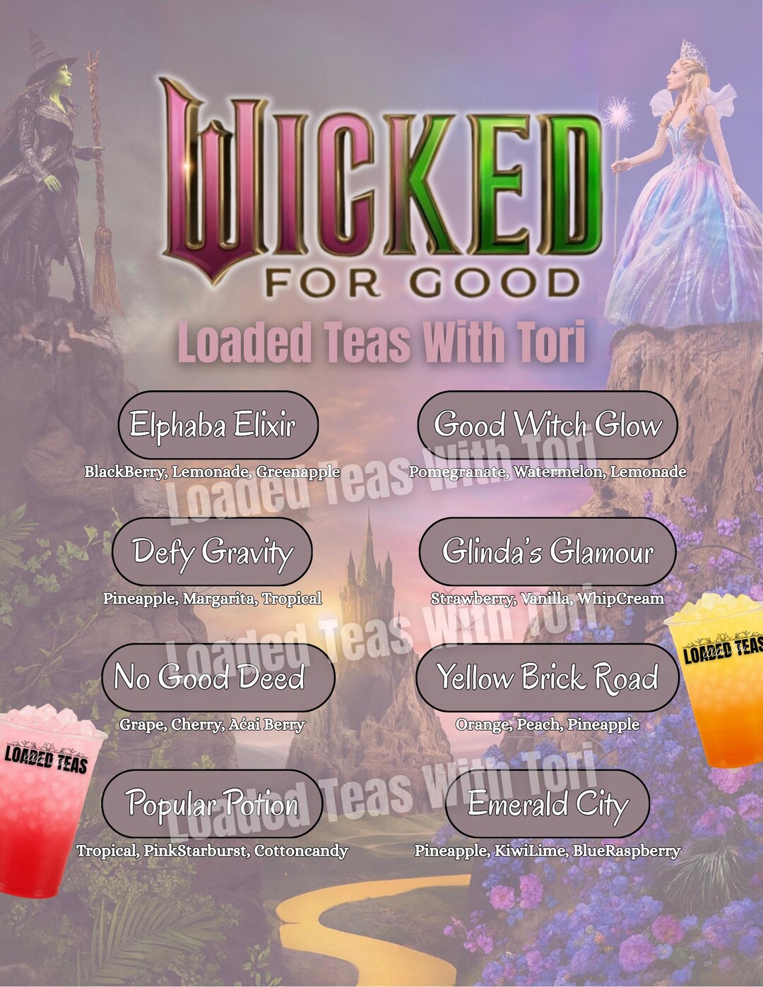 Wicked for Good Tea MENU & RECIPES ONLY - Etsy