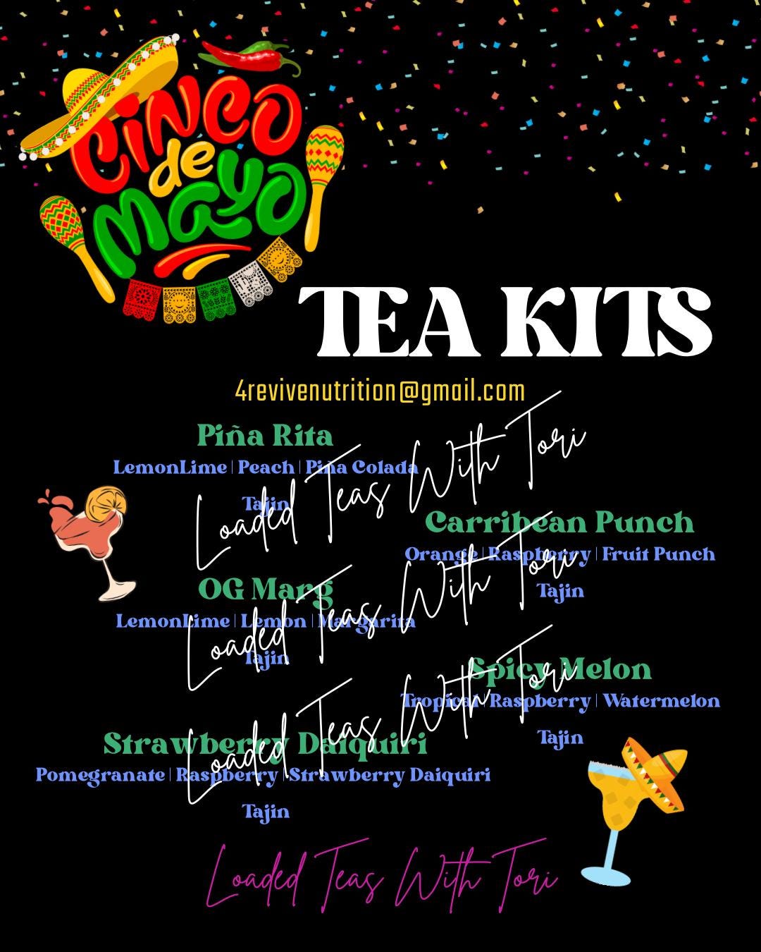 Cinco De Mayo Tea Kit MENU ONLY - Etsy