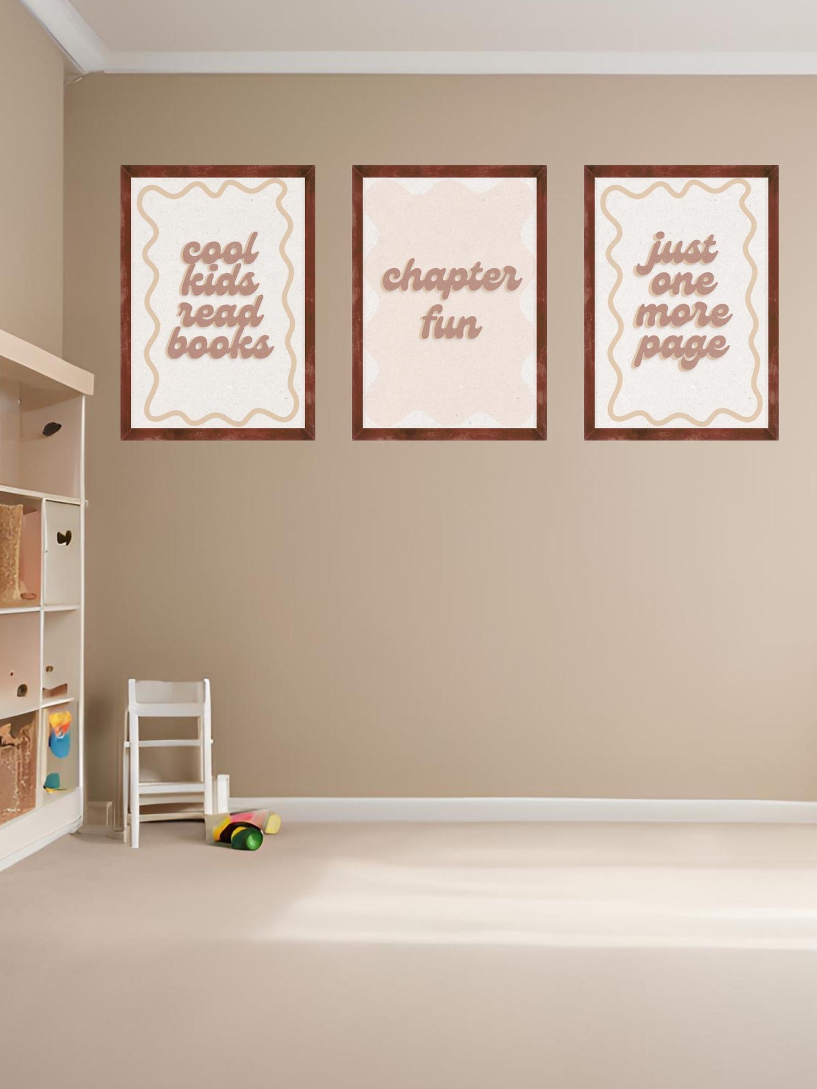 Reading Print Poster Set, Playroom Posters, Office Posters, Wall Art ...