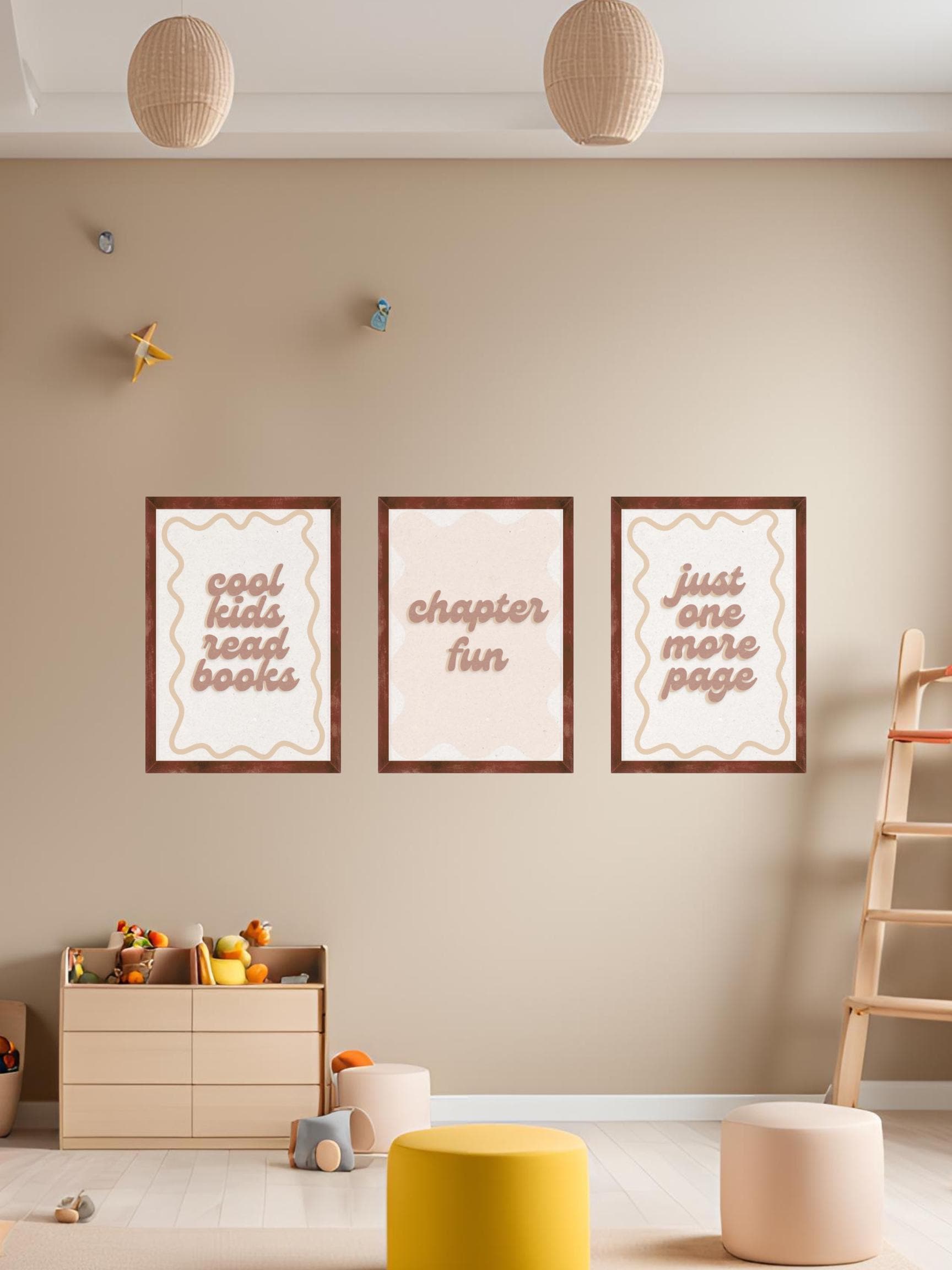 Reading Print Poster Set, Playroom Posters, Office Posters, Wall Art ...