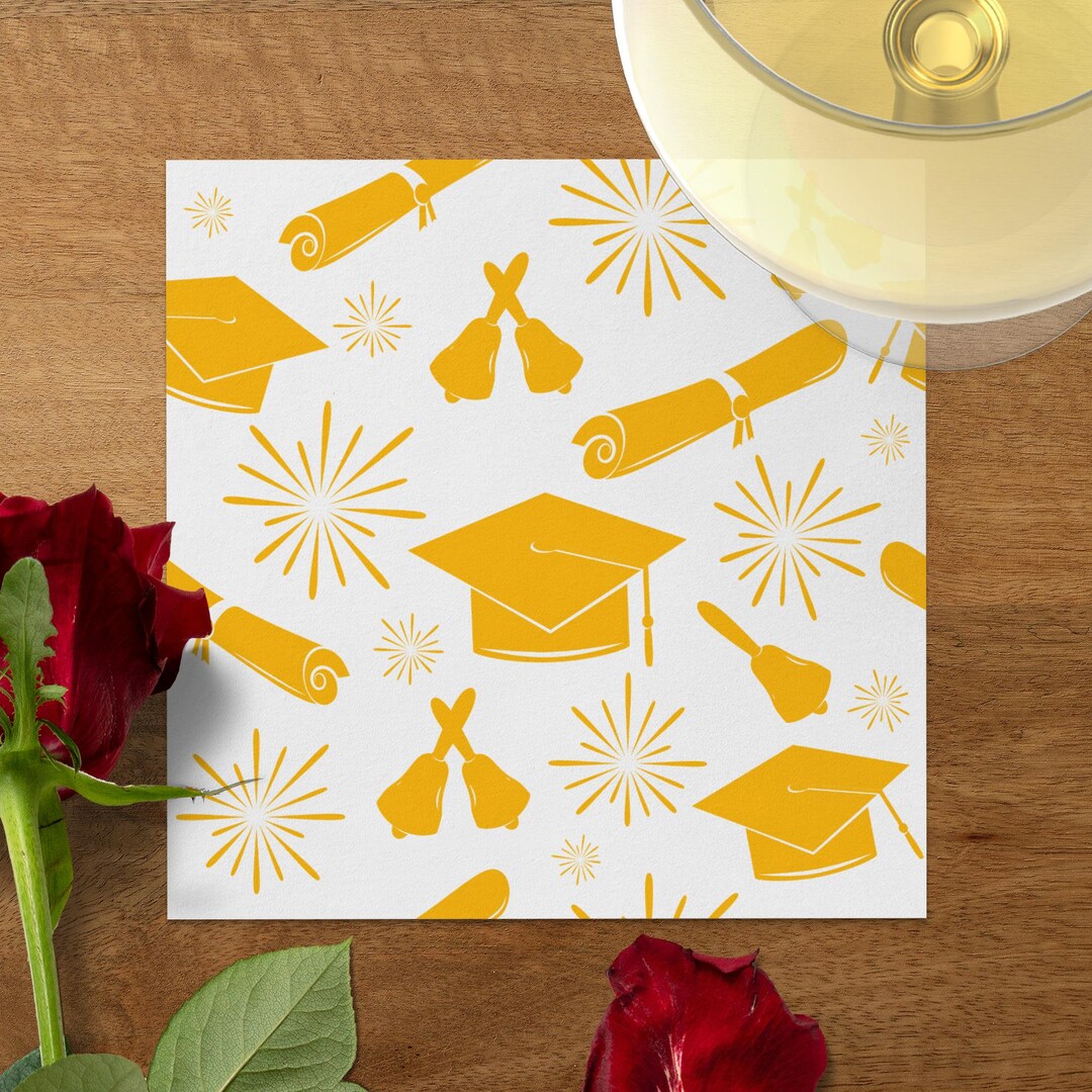 Graduation Napkin Set, Grad Party Napkins, Class of 2024, Graduation ...