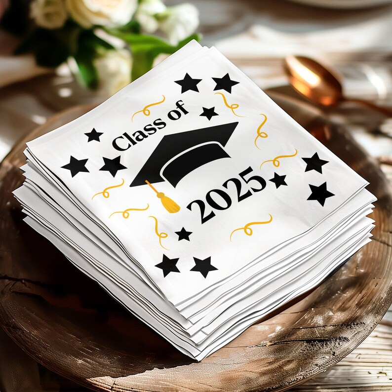 Class of 2025 Graduation Napkins, Perfect Party Supplies, Celebrate in ...