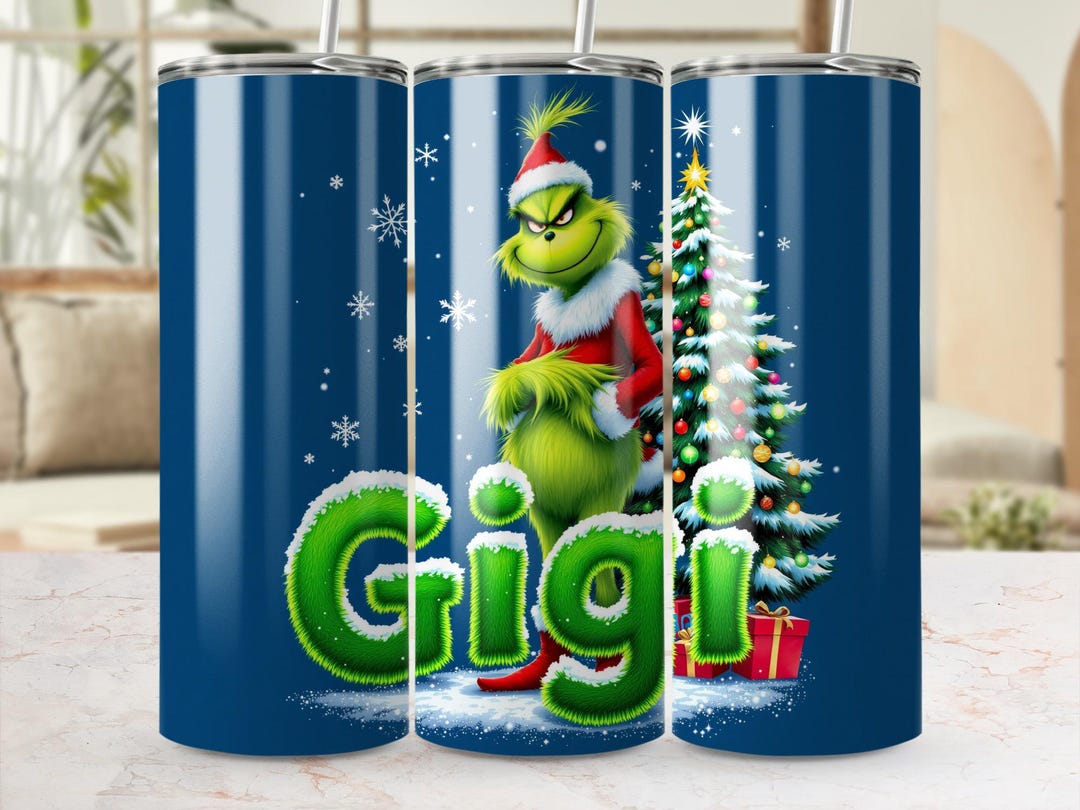 Grinch Gigi Christmas Digital Download, 20oz Tumbler Design, Straight ...