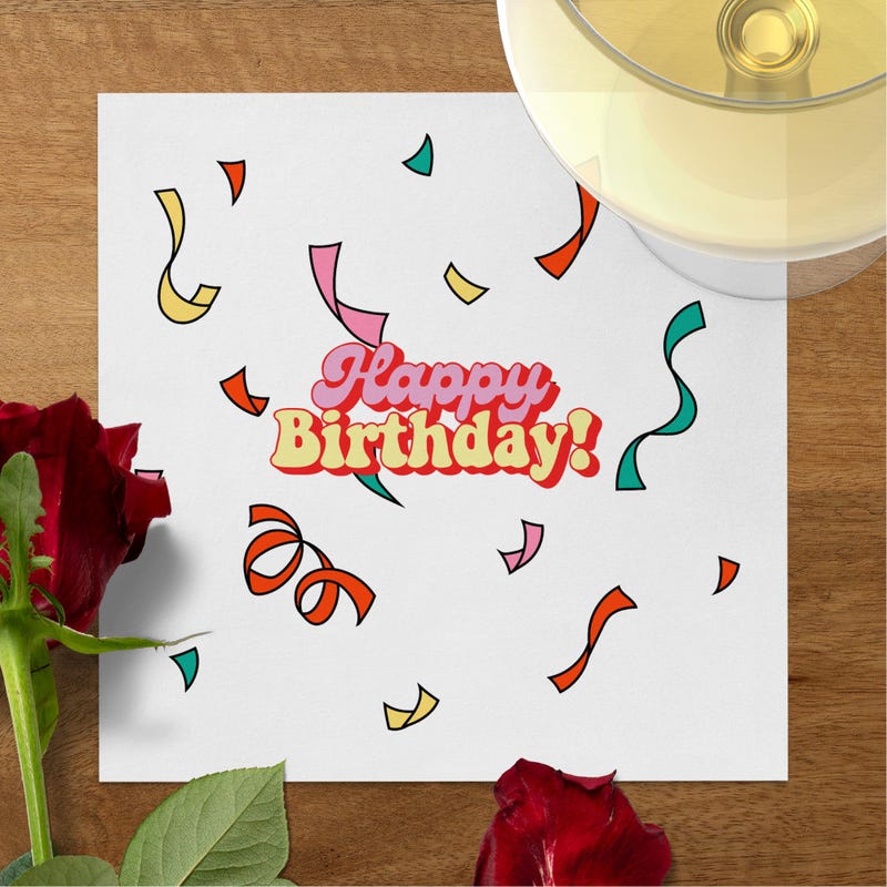 Birthday Napkins - Etsy