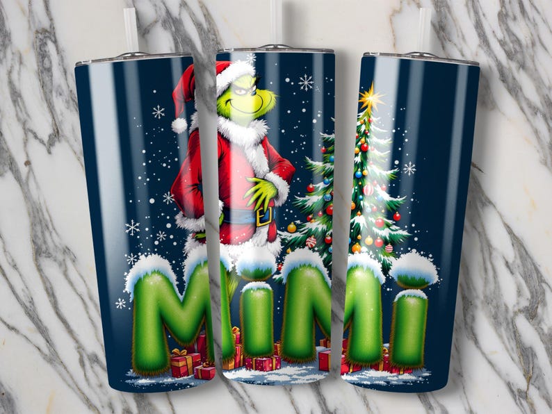 Grinch Mimi Christmas Digital Download, 20oz Straight and Tapered ...