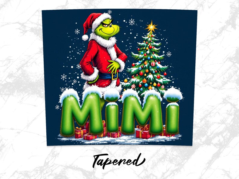Grinch Mimi Christmas Digital Download, 20oz Straight and Tapered ...
