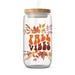 Fall Vibes Can Glass, Autumn Leaves Can Glass, Thanksgiving Drinkware ...