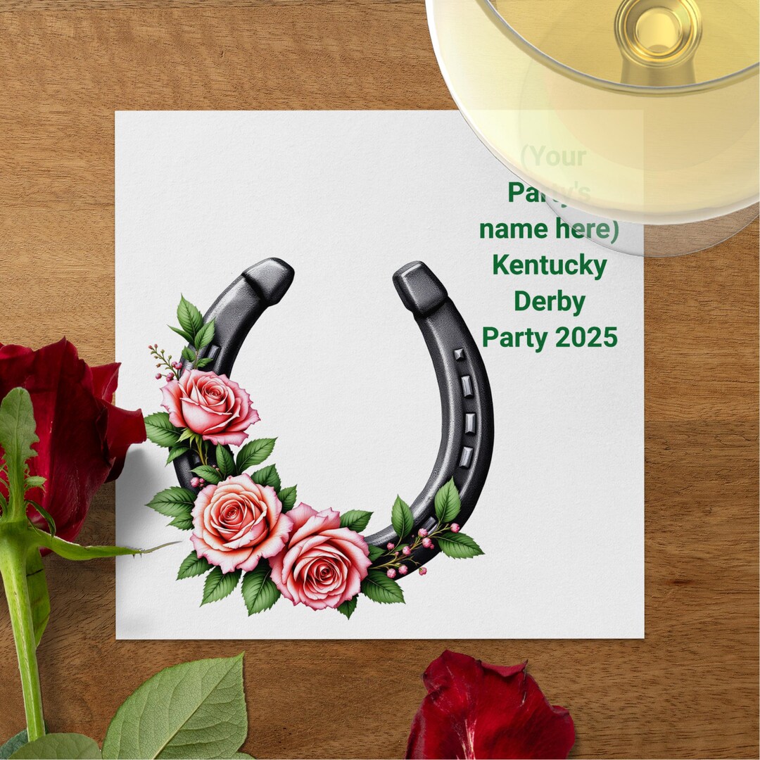 Customization Kentucky Derby Party Napkin, Kentucky Derby Napkins in ...