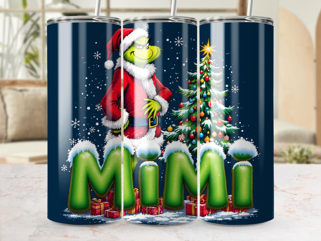 Grinch Mimi Christmas Digital Download, 20oz Straight and Tapered ...