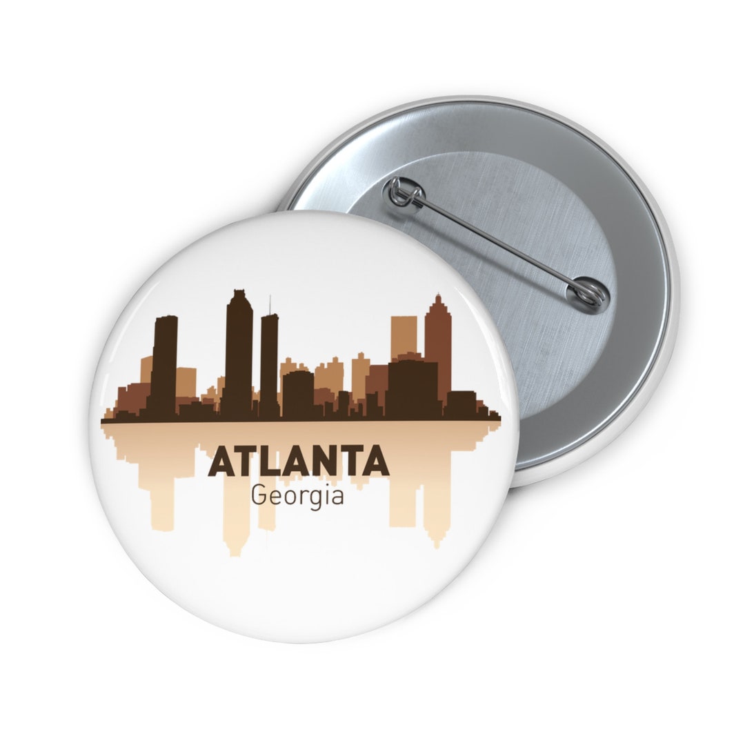 Atlanta, Georgia City Pin Buttons - Etsy