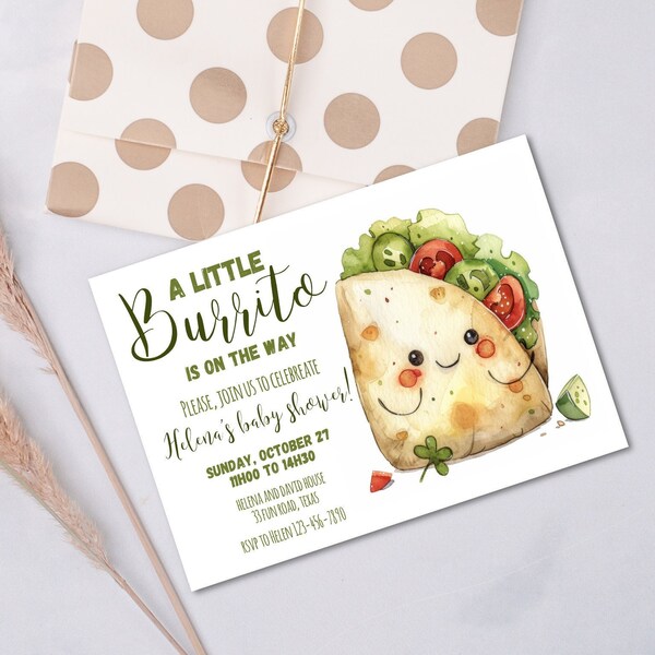 Burrito Card - Etsy