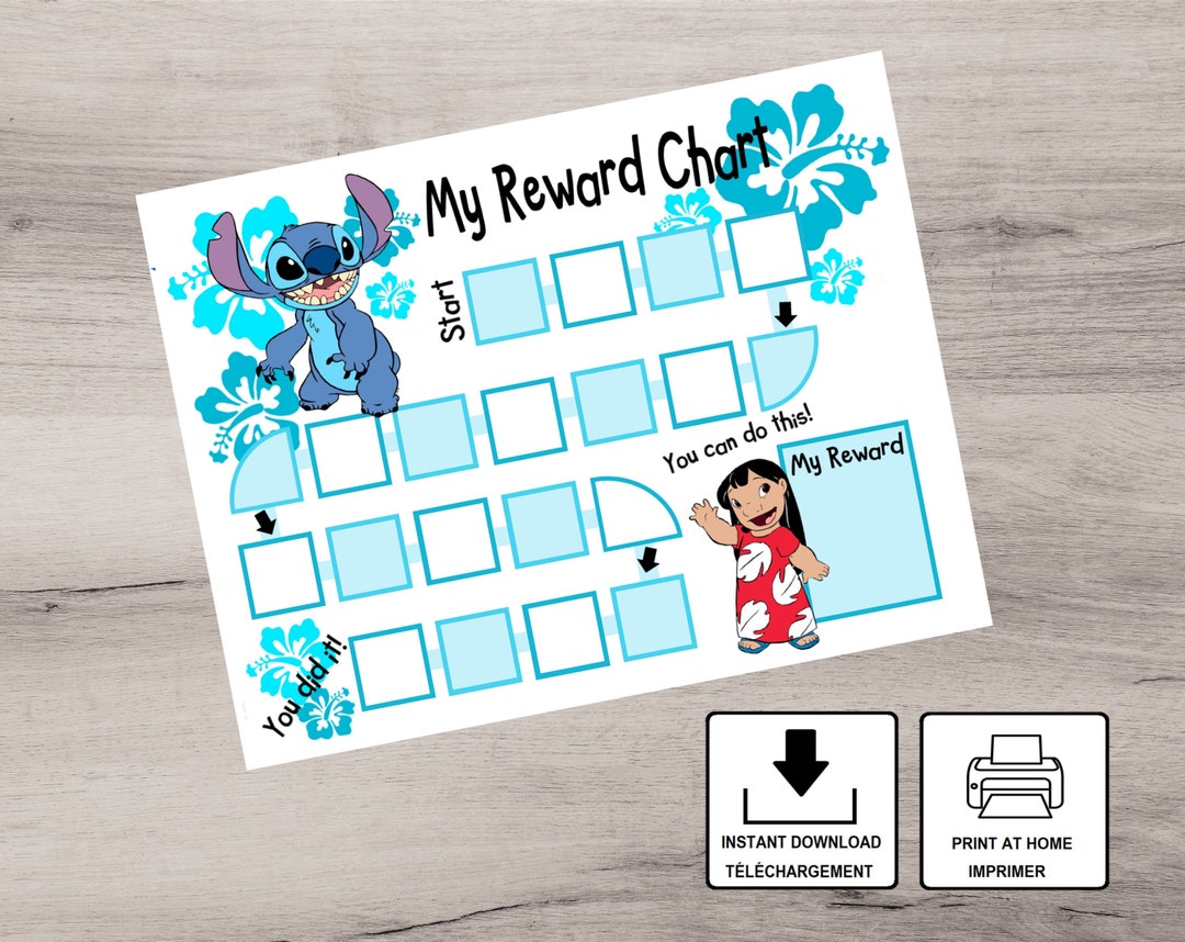 Rewards Chart Printable for Kids / Behavior Chart / Daily Task Chart ...