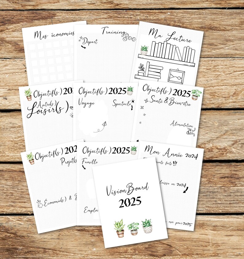 2025 Vision Board, Goal Planner, Vision Board, Goal, New Year's ...