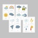 Learning Cards Classroom Weather Sun Rain Theme LRN01 / INSTANT ...
