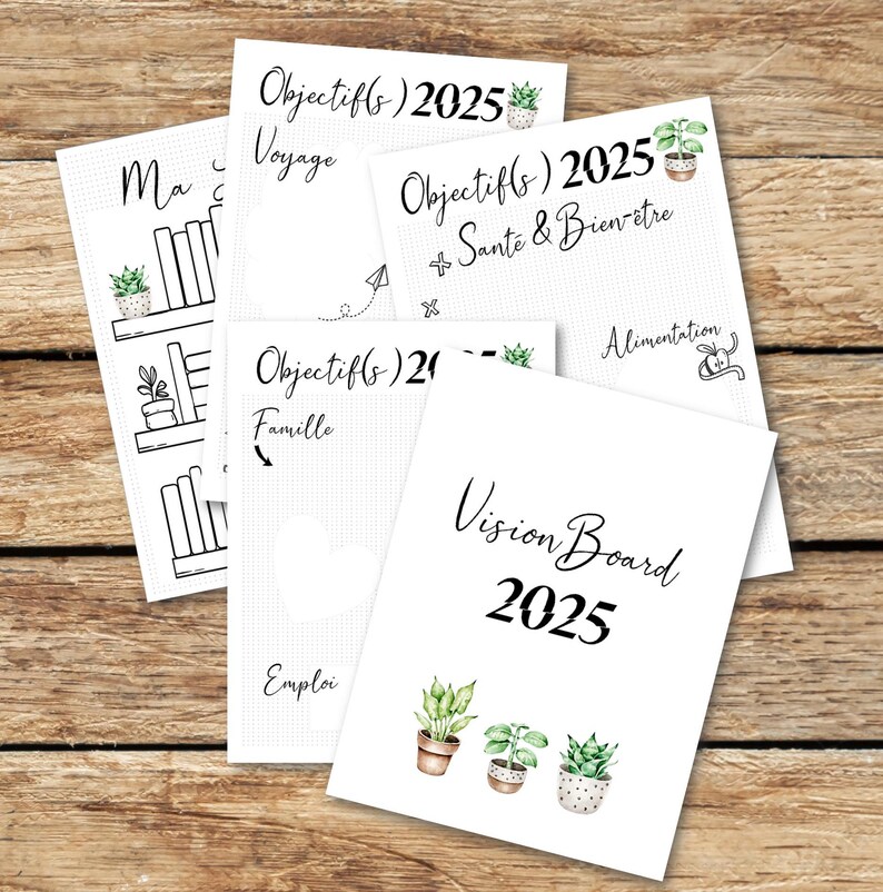 2025 Vision Board, Goal Planner, Vision Board, Goal, New Year's ...