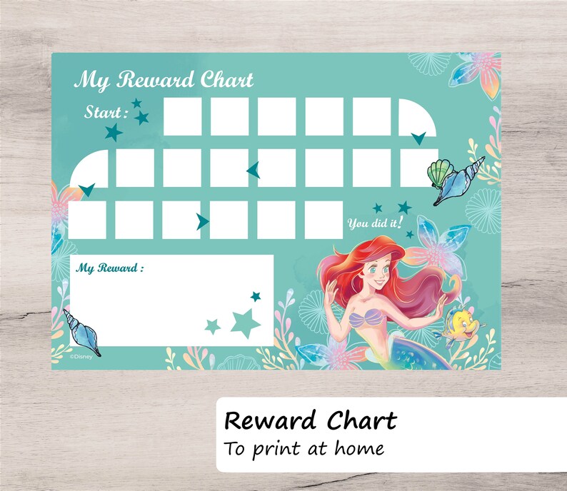 Reward Chart for Kids / Digital Download to Print at Home Little ...
