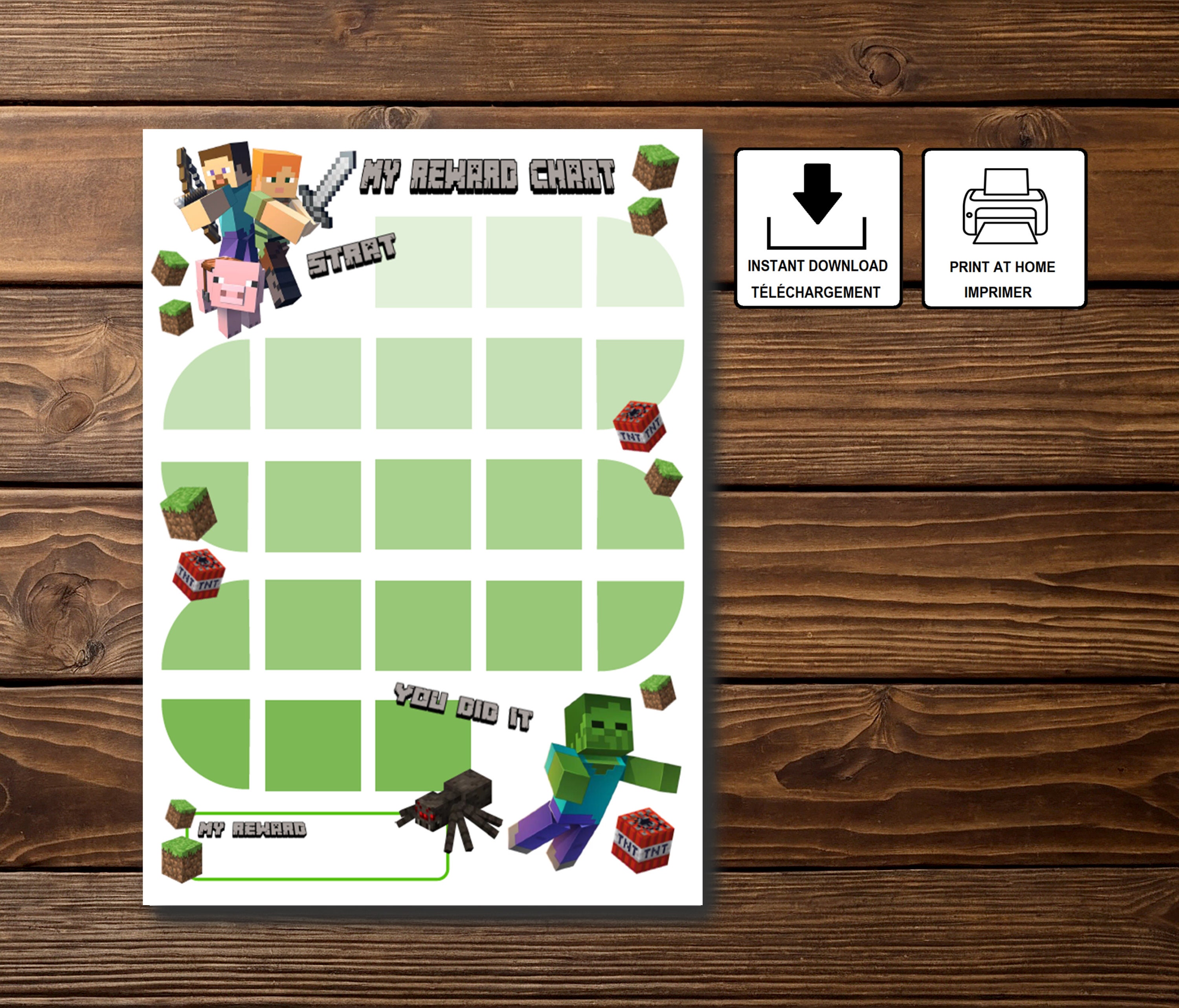 Reward Chart Printable for Kids Behavior Chart, Daily Task, Routine ...