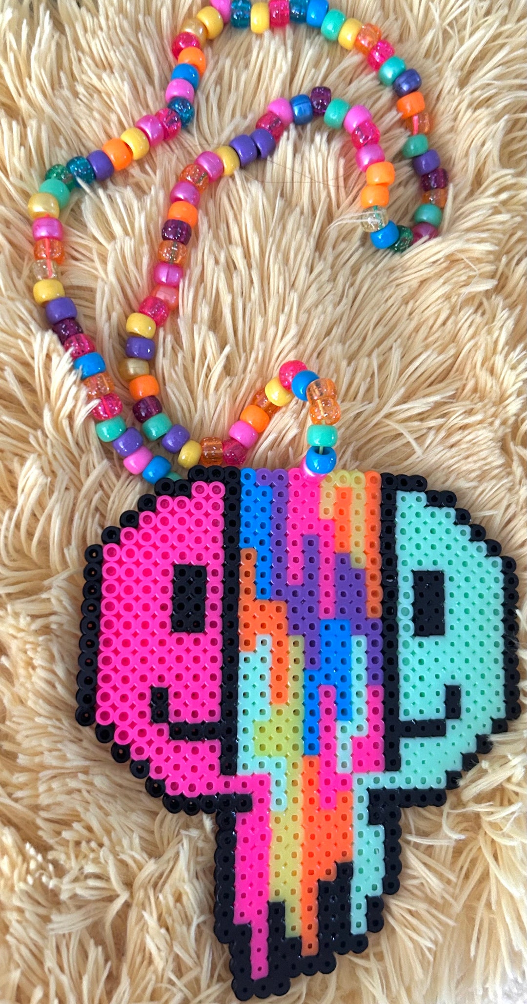 Smiley Drip Perler - Etsy
