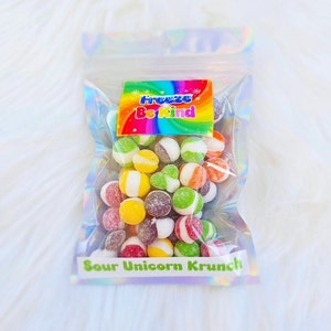 Sour Unicorn Krunch Freeze Dried Candy, Rainbow Candy, Freeze Dried ...