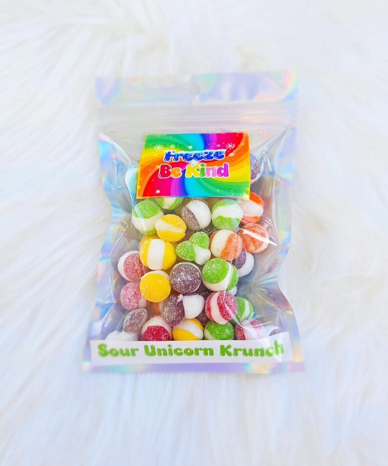 Sour Unicorn Krunch Freeze Dried Candy, Rainbow Candy, Freeze Dried ...