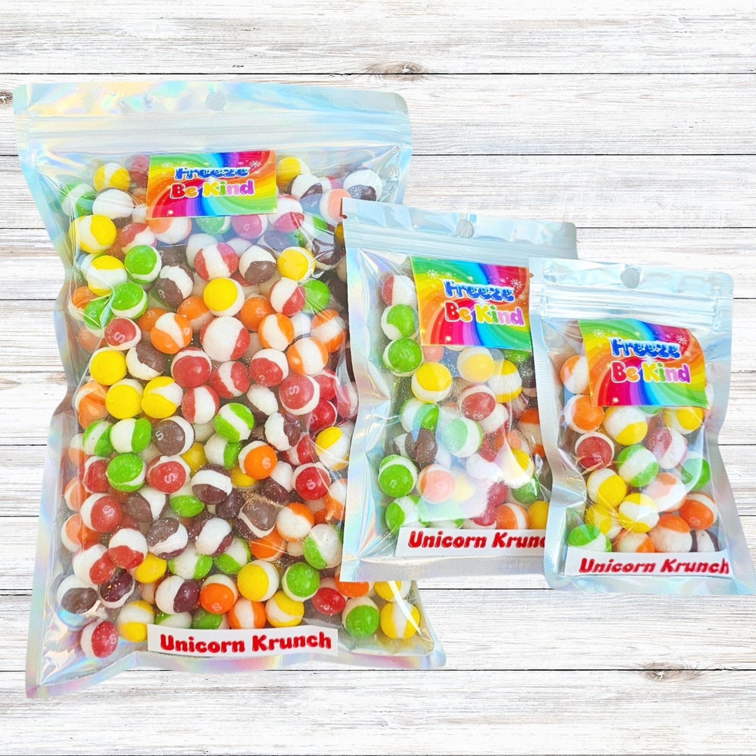 Unicorn Krunch Freeze Dried Candy, Rainbow Candy, Freeze Dried Crunch ...