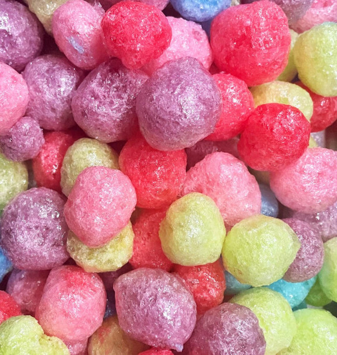 Jolly Puffs Freeze Dried Candy, Fruity Puffs, Mixed Flavors, Crunchy ...