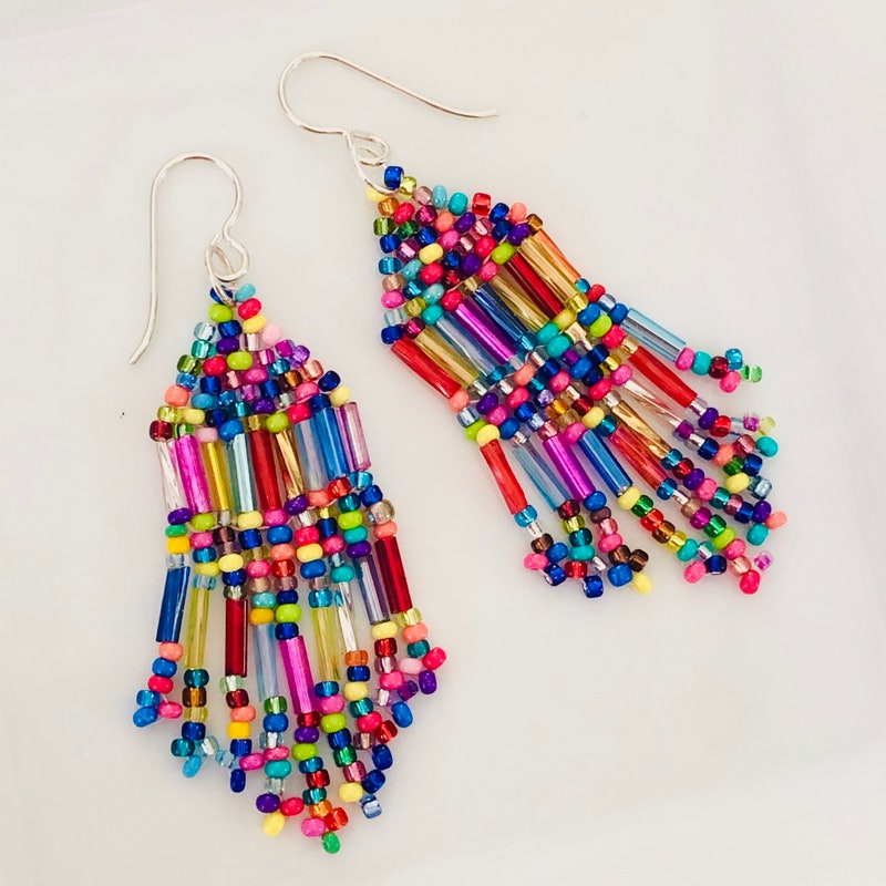 Seed Bead Earrings - Etsy