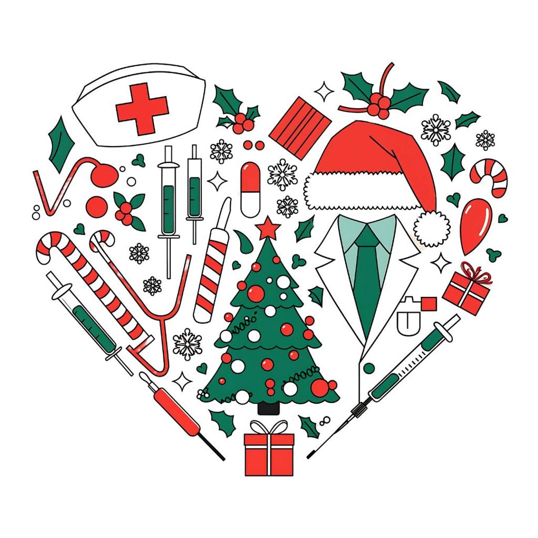 Christmas Nurse PNG, Nurse Shirt Png, Nurse Heart Png, Christmas Nurse ...