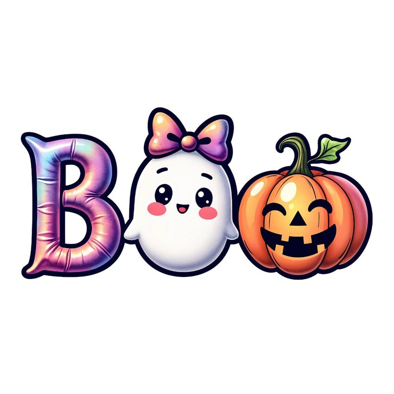 Boo Halloween PNG, Pastel Halloween Png, Halloween Coquette Bow Png ...