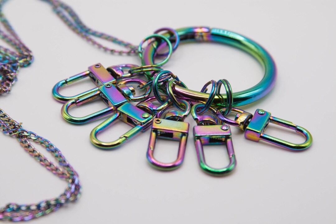 Rainbow Maker's Tool Ring Knitting Tool Ring Clip-on Ring Chatelaine - Etsy