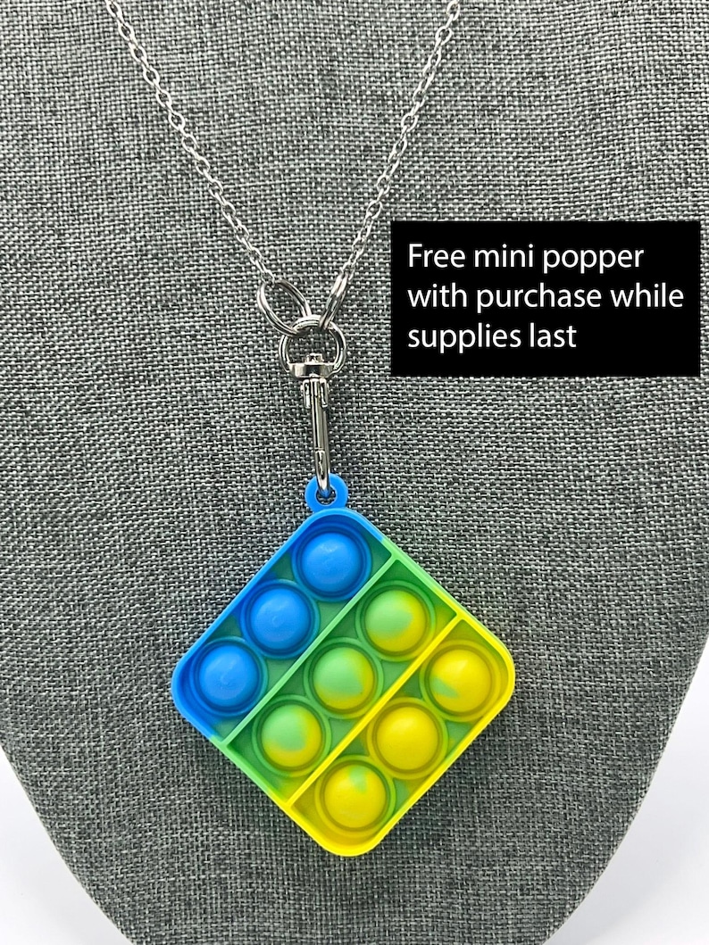 Heart Shaped Fidget Holder Necklace for Kids **fidget Not Included ...