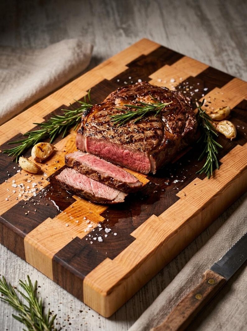 Walnut & Fir End Grain Cutting Board | Handmade Butcher Block | Thick ...