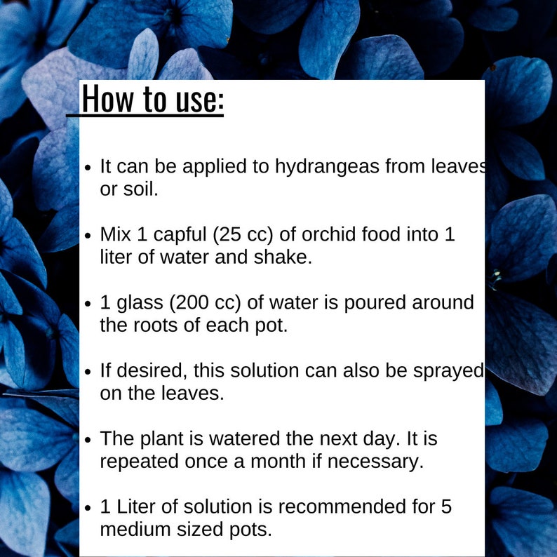 Hydrangea Nutrients, Liquid Plant Food Fertilizer Growth Enhancer ...