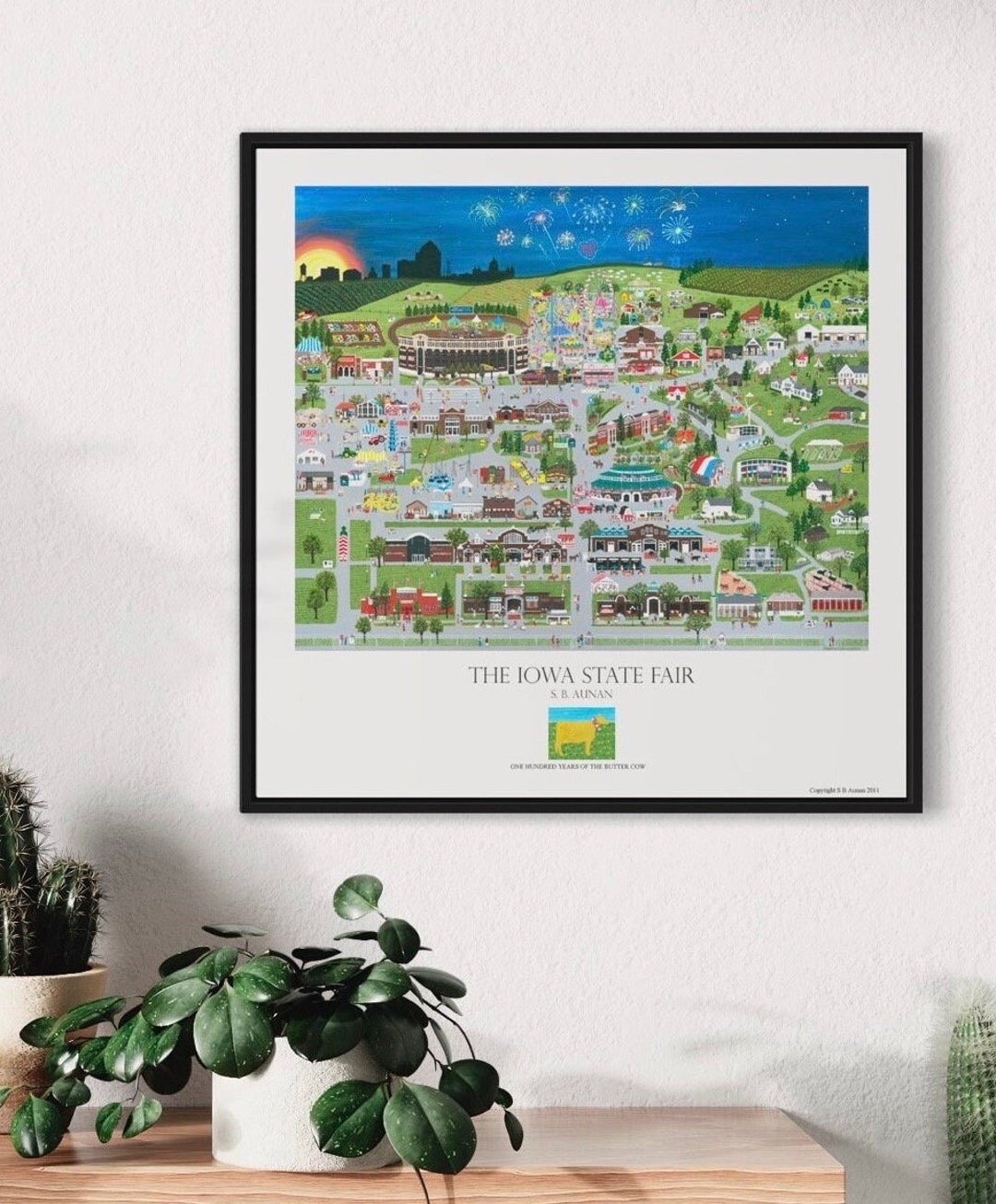 IOWA State Fair Poster, Framed, Iowa Art, Des Moines - Etsy