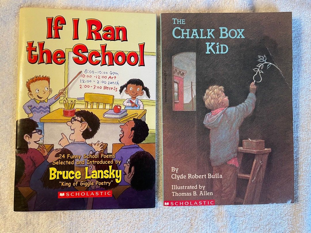 Vintage Children's Scholastic Books: If I Ran the School & the Chalk ...