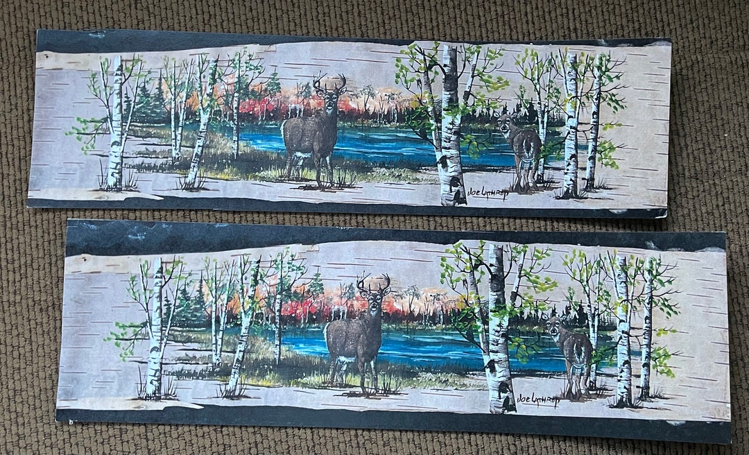 Joe Lathrop Wildlife Artist Small Prints Buck and Doe Prints Might've ...