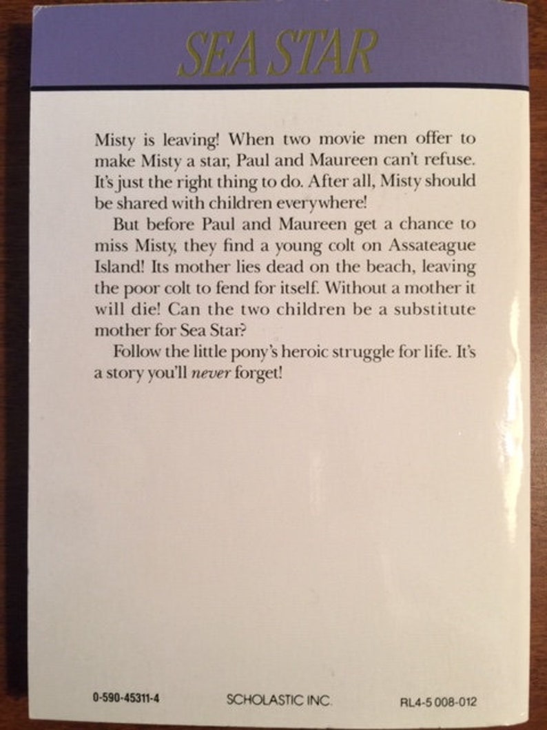 Vintage Sea Star Orphan Colt of Chincoteague Book 1949 A Sequel to ...